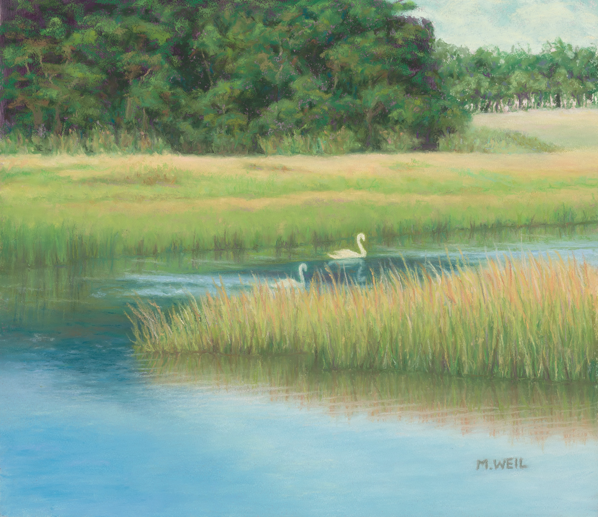 Marsh Light 11x14 - Marlene Weil